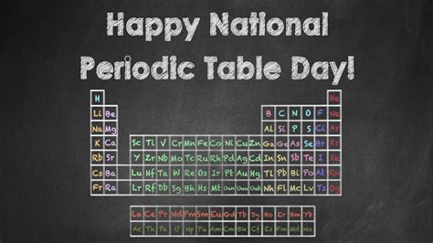 After Effects Happy National Periodic Table Day YouTube
