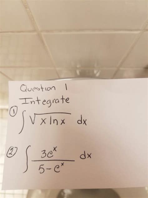 solved integrate integral squareroot x ln x dx integral
