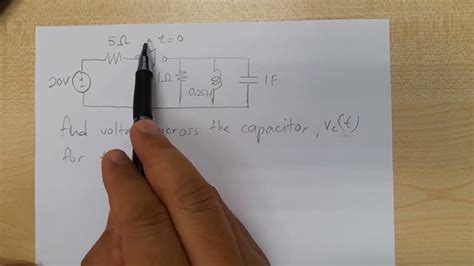 Laplace Transform Circuit Analysis RLC Circuit With Switch YouTube