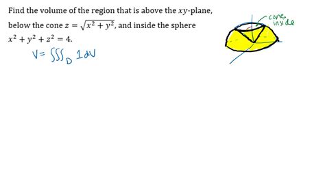 volume integral using spherical coordinates youtube
