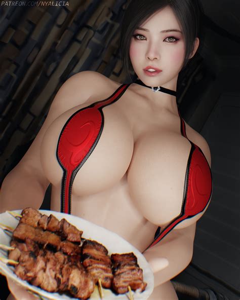 Rule 34 3d 3d Artwork Ada Wong Ada Wong Adriana Big Breasts Black Hair Blender Blender