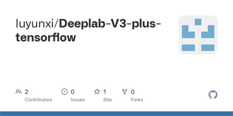 GitHub Luyunxi Deeplab V3 Plus Tensorflow