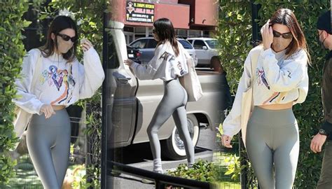 Kendall Jenner Sexy Cameltoe In Leggings At A Pilates Class In West Hollywood Hot Celebs Home