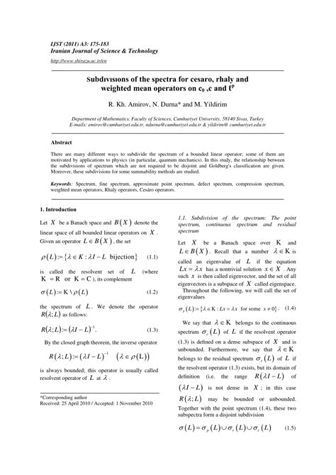 pdf subdıvısıons of the spectra for cesaro rhaly and weighted mean operators on c 0 c and ℓ p