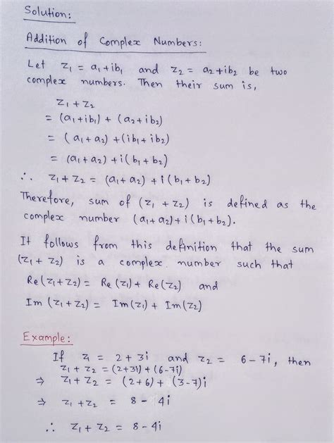 [solved] how do you add subtract multiply and divide complex numbers course hero