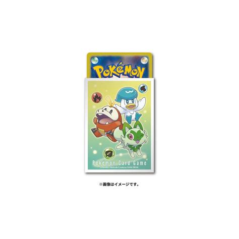 Card Sleeves Sprigatito Fuecoco and Quaxly Pokémon Meccha Japan