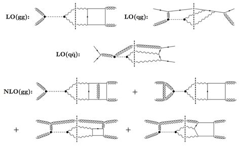 Representative Feynman Diagrams For The Different Contributions To