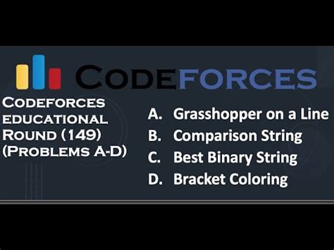 Codeforces Educational Round 149 D Bracket Coloring C Best Binary