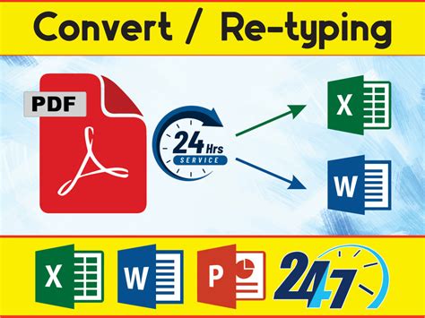 pdf image screenshot non editable file converted in word excel within 24 hr upwork