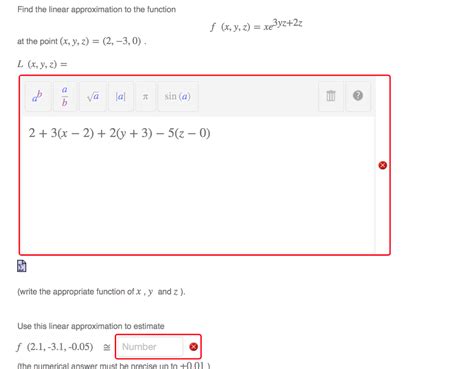 solved find the linear approximation to the function f t