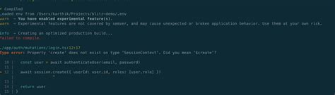 getting type error while building the app · issue 331 · blitz js legacy framework · github