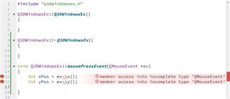 QT编译错误member access into incomplete type QMouseEvent 我来乔23 博客园