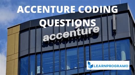 accenture coding questions with solutions 2023 [updated] coding interview questions solutions