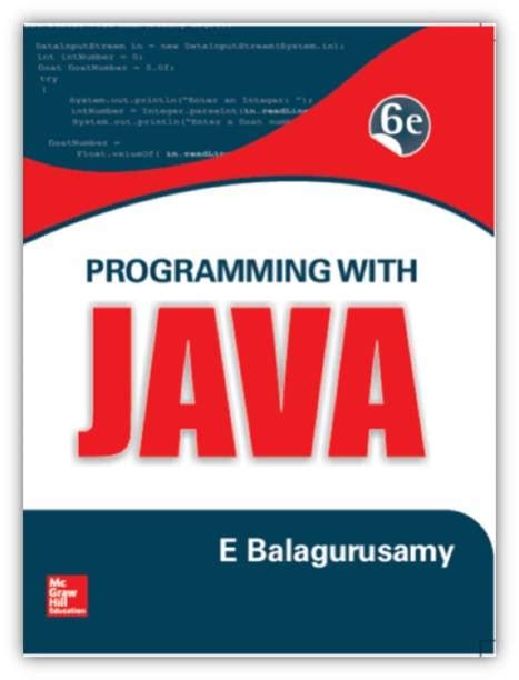 programming with java a primer 4th ed a primer 4th edition by balagurusamy e buy paperback