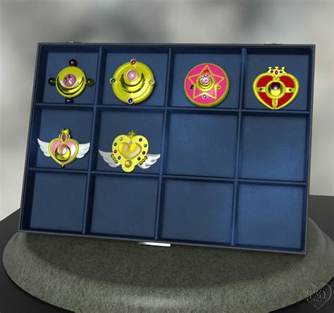 Sailor Moon Brooches By Princessdawn3d On Deviantart