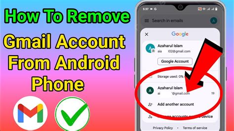 How To Remove Gmail Account From Android Phone 2024 REMOVE GOOGLE