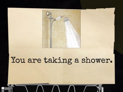 To Take A Shower принимать душ Flash Cards