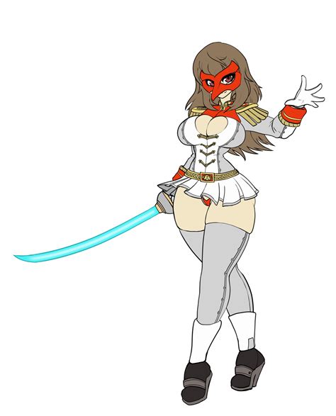 Rule 34 Atlus Big Breasts Breasts Brown Eyes Brown Hair Cleavage Genderswap Mtf Goro Akechi