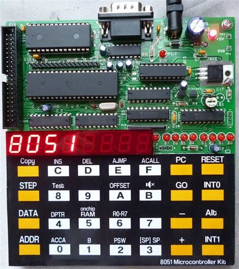8051 microcontroller trainer kit circuit diagram