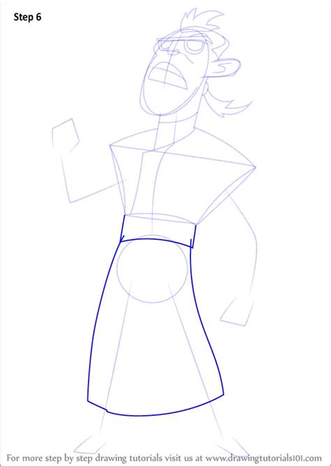 How To Draw Dr Drakken From Kim Possible Kim Possible Step By Step