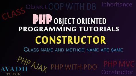 constructor in php what is constructor why use constructor simple programming