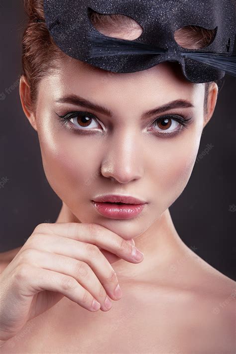 Premium Photo Portrait Of A Beautiful Female Model With Makeup And Hairstyle