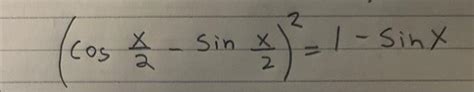 solved cos2x−sin2x 2 1−sinx