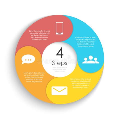 Vector Circle Chart Infographic Template For Cycle Diagram Graph Web