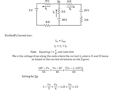 kirchhoff s laws in the circuit shown in fig determi