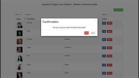 Laravel 5 8 Ajax Crud Tutorial Delete Or Remove Data YouTube