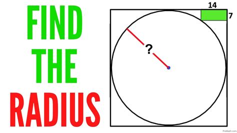 Find The Radius Of The Circle Quick Simple Tutorial YouTube