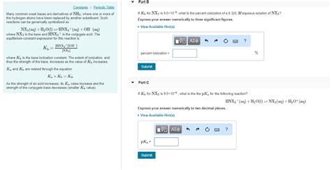 solved ± weak base calculations part a many common weak