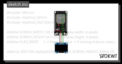 Esp32 Oled Tests Wokwi ESP32 STM32 Arduino Simulator