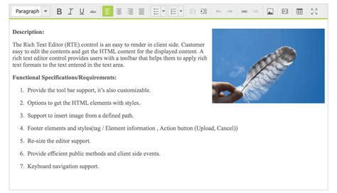 ASP NET Rich Text Editor Syncfusion ASP NET UI Controls Visual