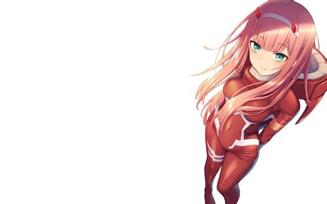 Blush Bodysuit Breasts Darling In The Franxx Green Eyes Headband Horns Kawami Nami Long Hair