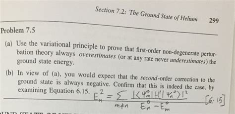 solved use the variational principle to prove that
