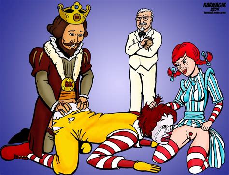 Rule 34 1girls Burger King Colonel Sanders Gay Karmagik Kfc Male Penetrated Mascot Mcdonalds