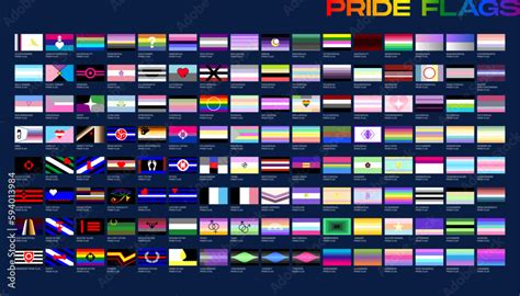 Lgbt Sexual Identity Pride Flags Gender Collection Flag Of Gay Lesbian Transgender Bisexual