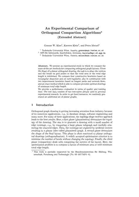 pdf an experimental comparison of orthogonal compaction algorithms extended abstract