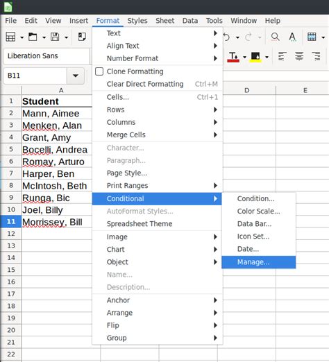 LibreOffice Calc Conditional Formatting Ryan And Debi Toren