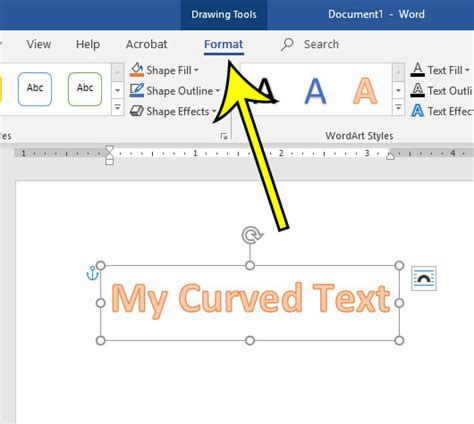 Curve Text In Microsoft Word