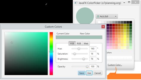 JavaFX ColorPicker Tutorial With Examples O7planning Org