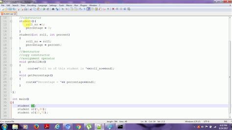 class constructor destructor copy constructor and assignment operator youtube