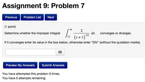 solved determine whether the improper integral integral