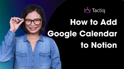 How To Add Google Calendar To Notion YouTube