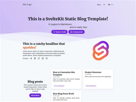 Sveltekit Static Blog Template By Matfantinel A Svelte Template