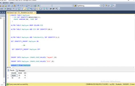 how to add an identity on column in sql server jayant tripathy