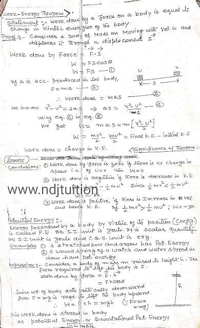 system of particle and rotational motion 11th class handwritten notes artofit