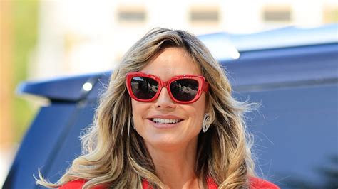 Heidi Klum Barely Escapes Major Wardrobe Malfunction As Agt Judge Goes Naked Under Red Jacket In