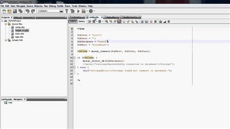 netbeans php tutorial how to make a login system 8 youtube